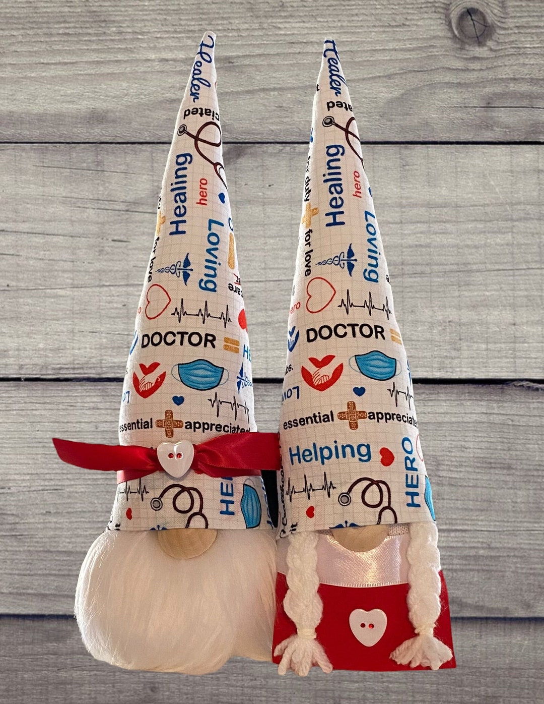 Nurse Gnomes, Medical Theme Gnomes, Healthcare Worker Gnomes - Etsy