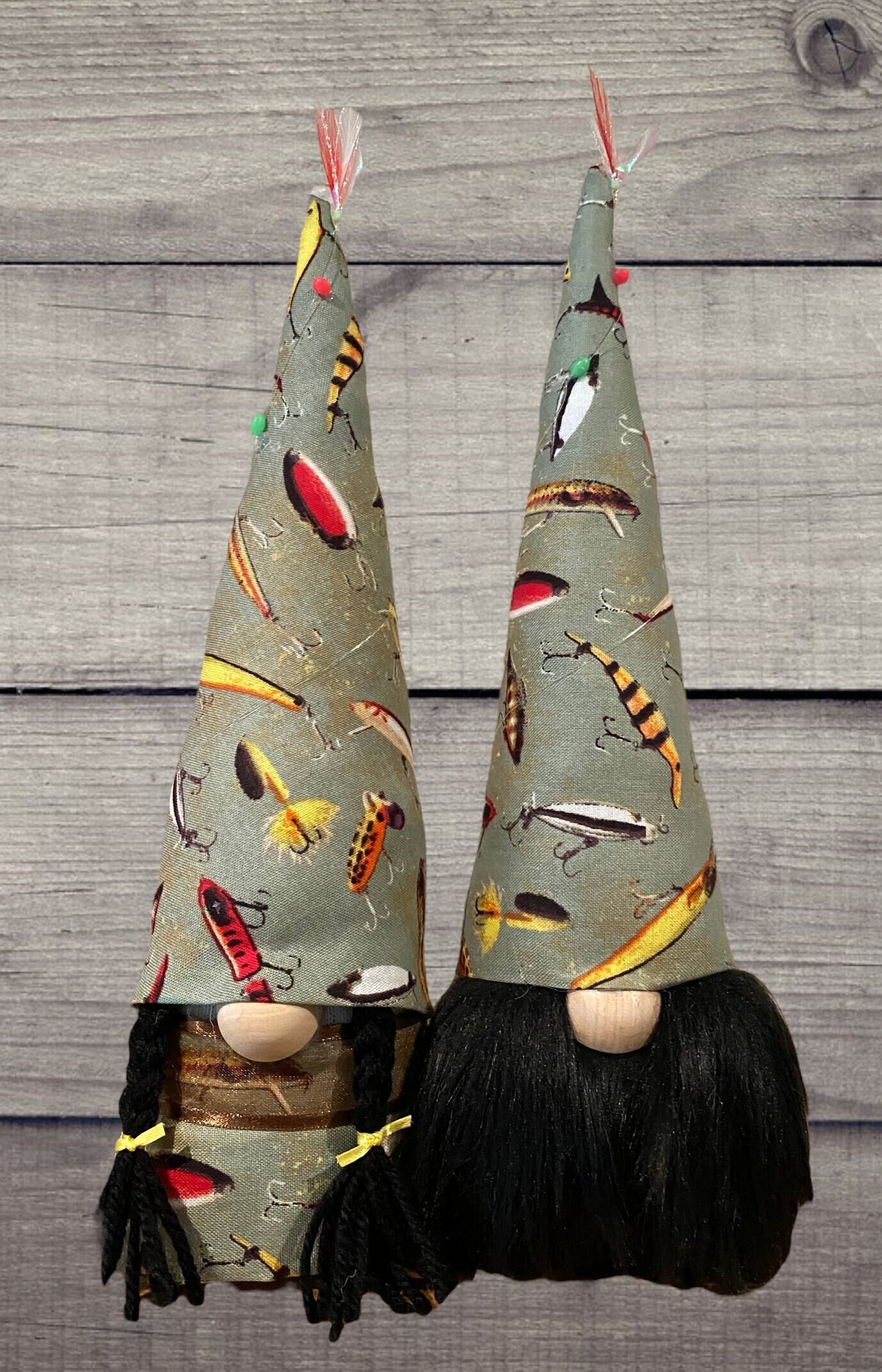 Fishing Theme Gnomes, Fly Fishing Gnome Set - Etsy