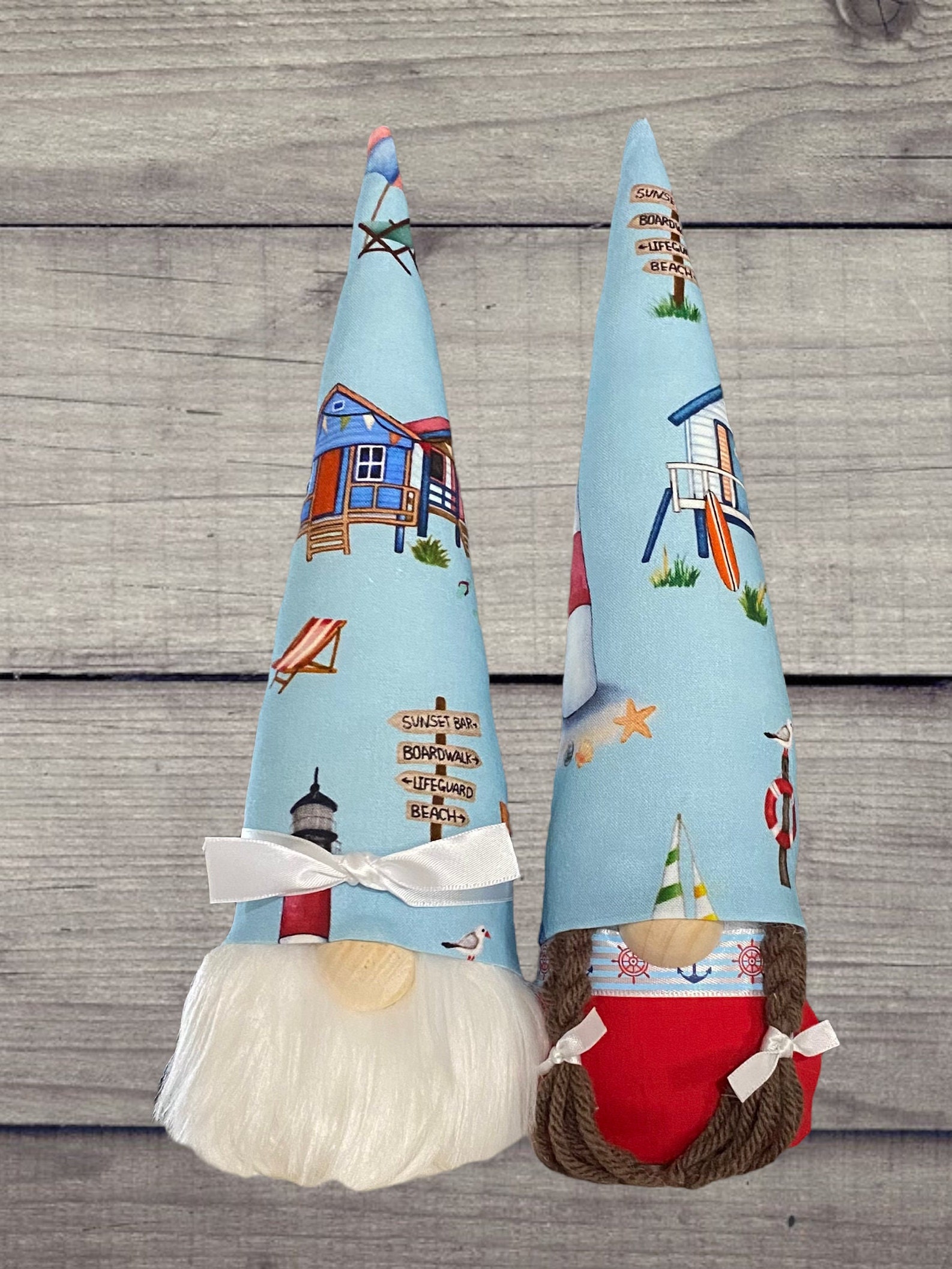 Seashell Ocean Theme Gnomes, Seaside Coastal Gnomes - Etsy