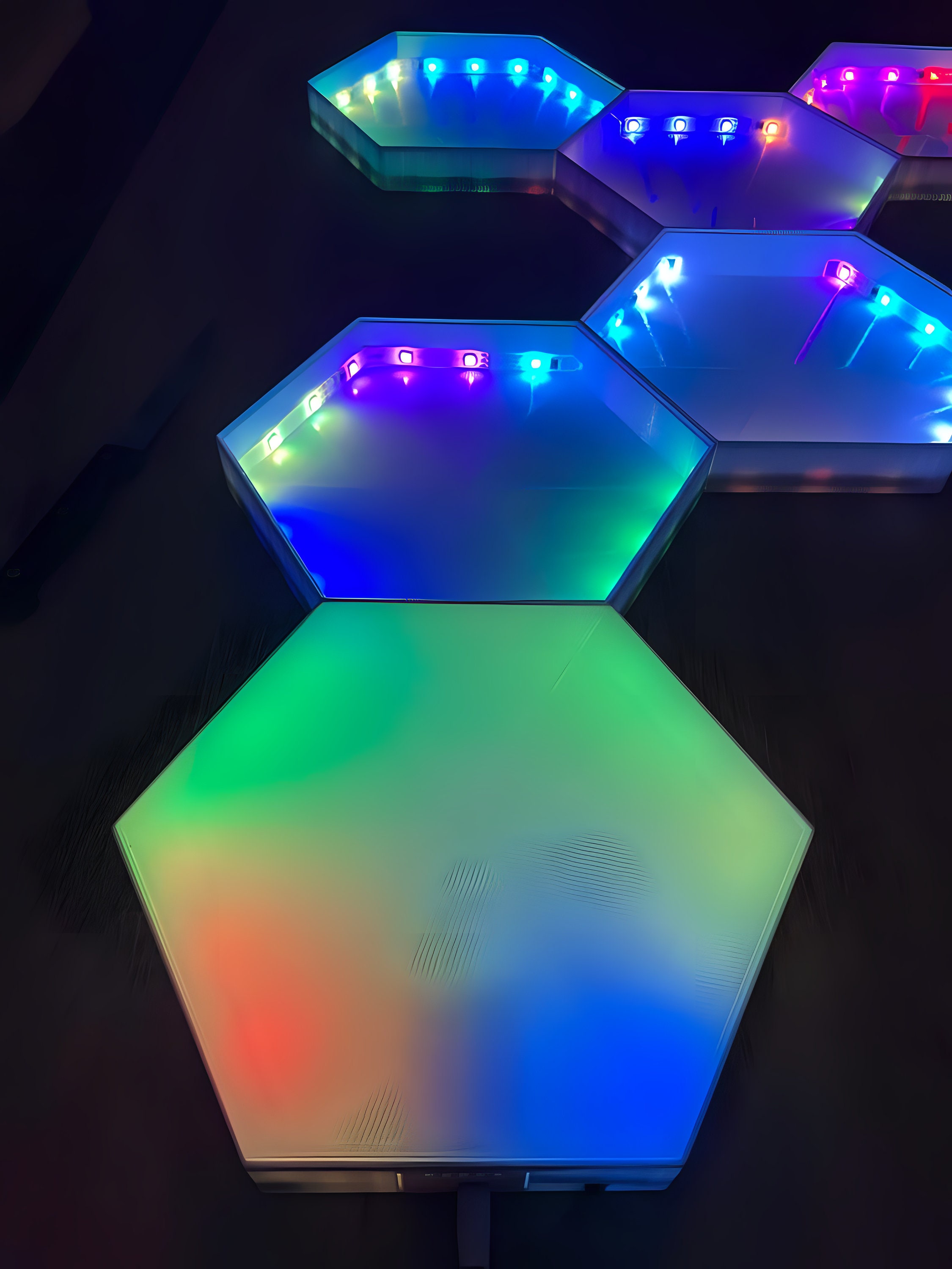 NANOLEAF HEXAGON LIGHTS Modular Led Panels Smart Lighting Decor ...