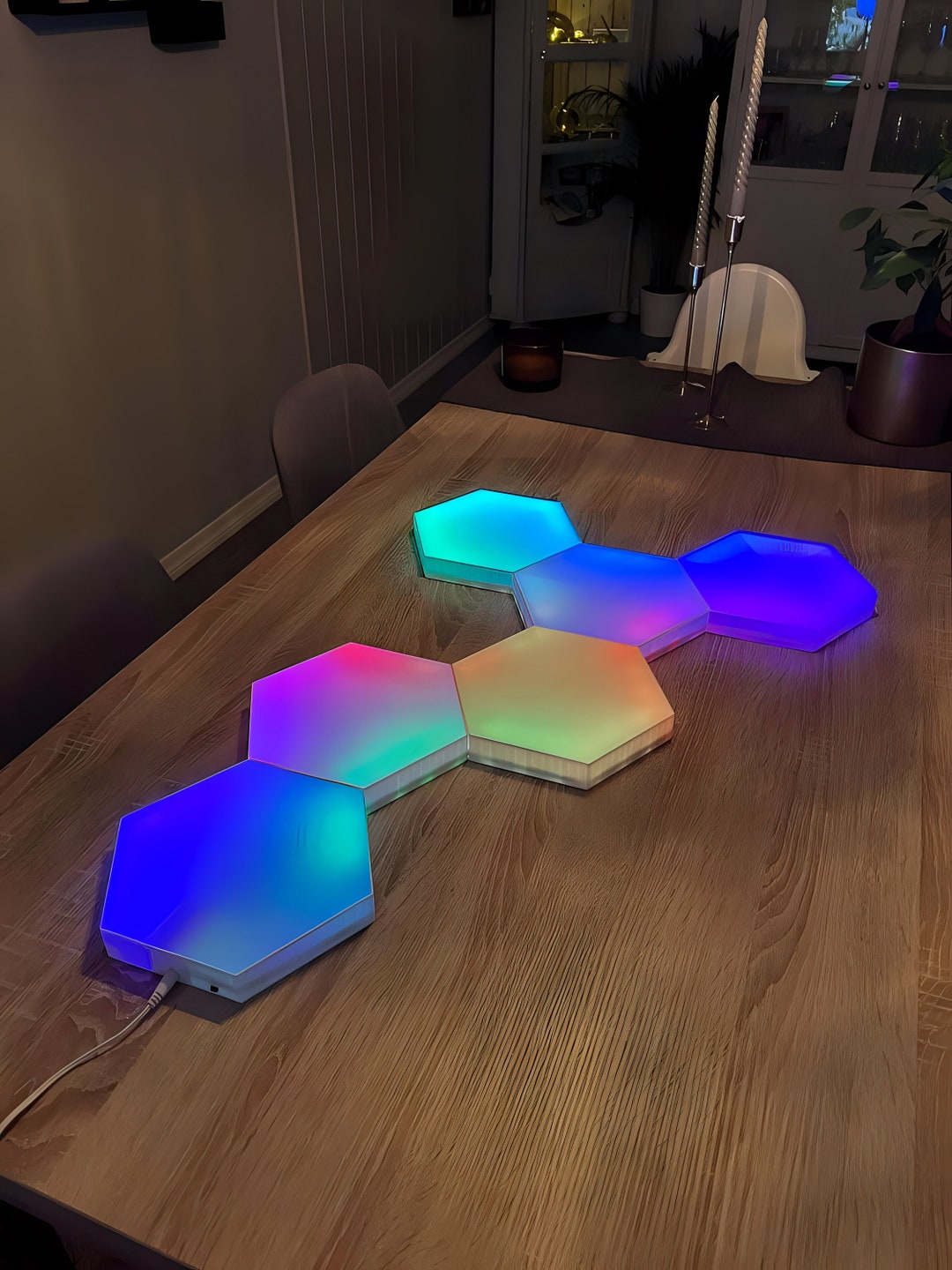 NANOLEAF HEXAGON LIGHTS Modular Led Panels Smart Lighting Decor ...