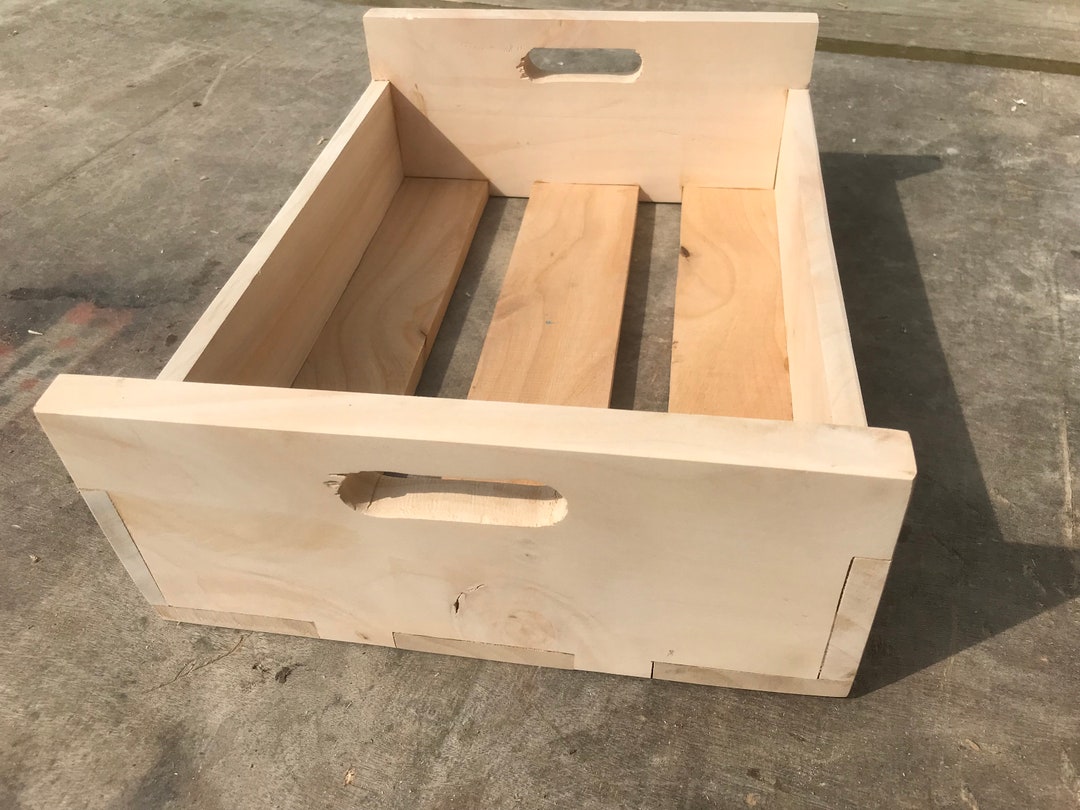 Garden Crate With Slatted Bottom, Storage or Harvest of Vegetables Etc ...