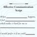 Effective Communication Script - Etsy