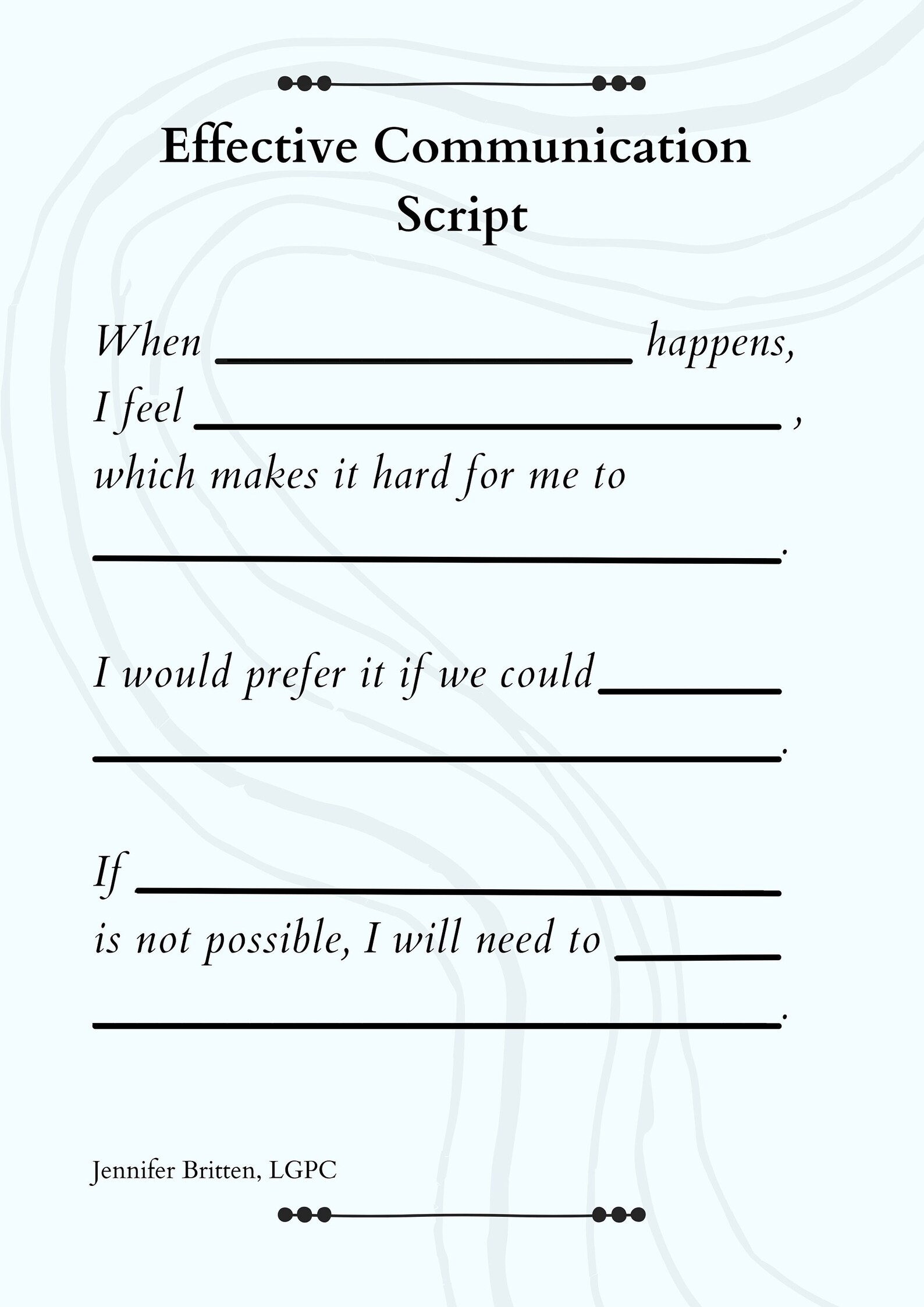Effective Communication Script - Etsy