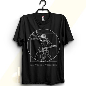 Da Vinci's Vitruvian Man Guitarist EPS, Png, PDF and SVG Files I Man ...