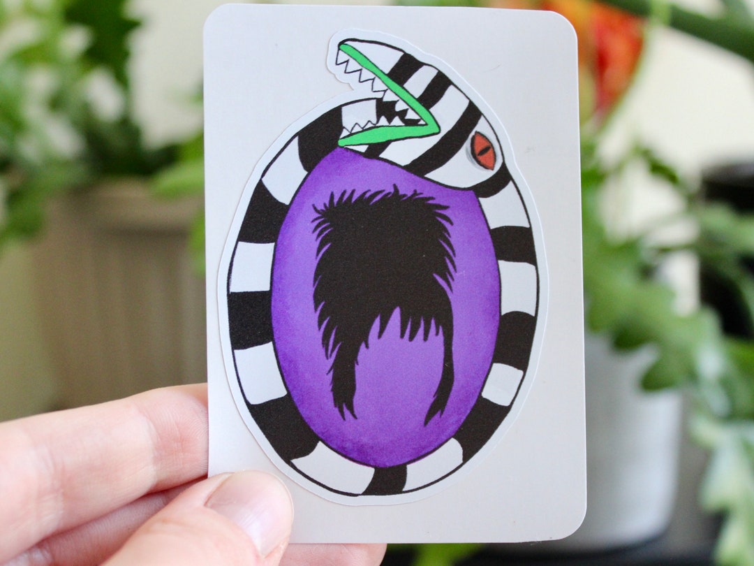 Beetlejuice Inspired Lydia X Sandworm Vinyl Sticker - Etsy