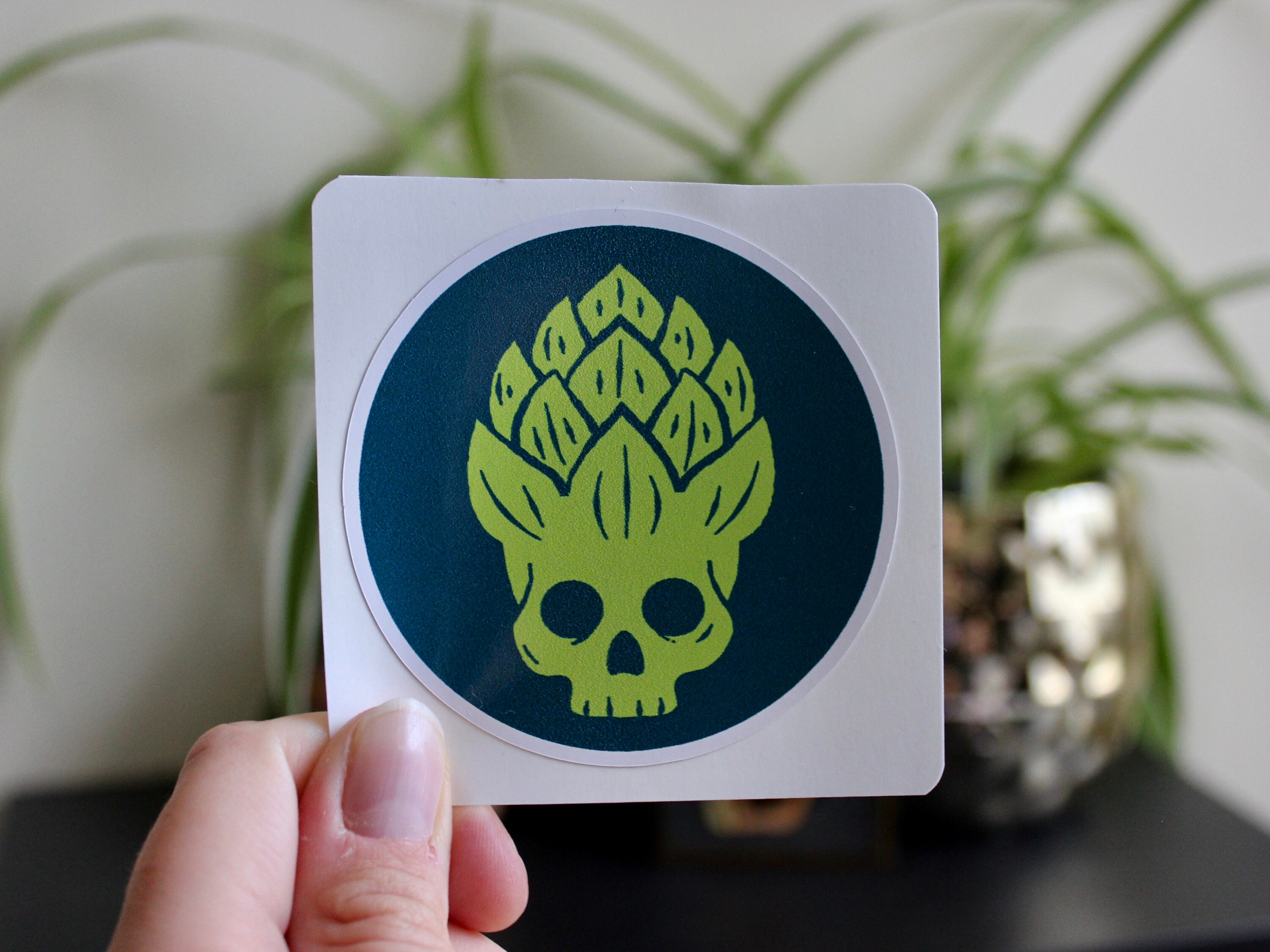 Sick Hops Skull Vinyl Sticker - Etsy