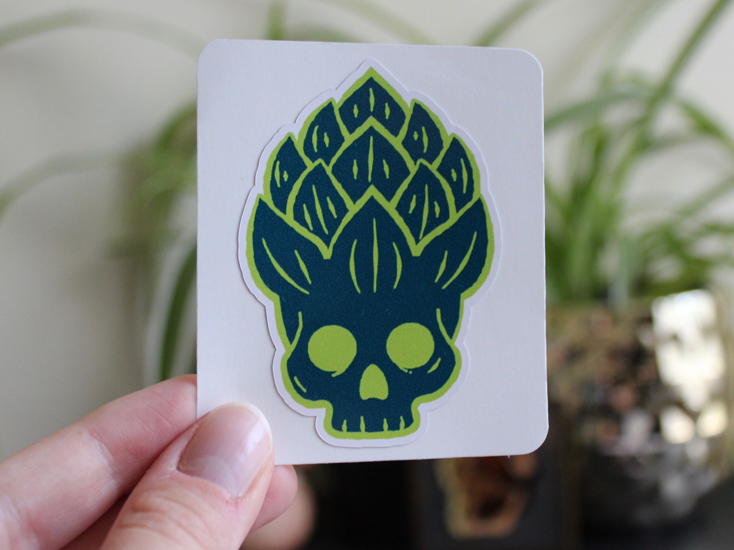 Sick Hops Skull Vinyl Sticker - Etsy
