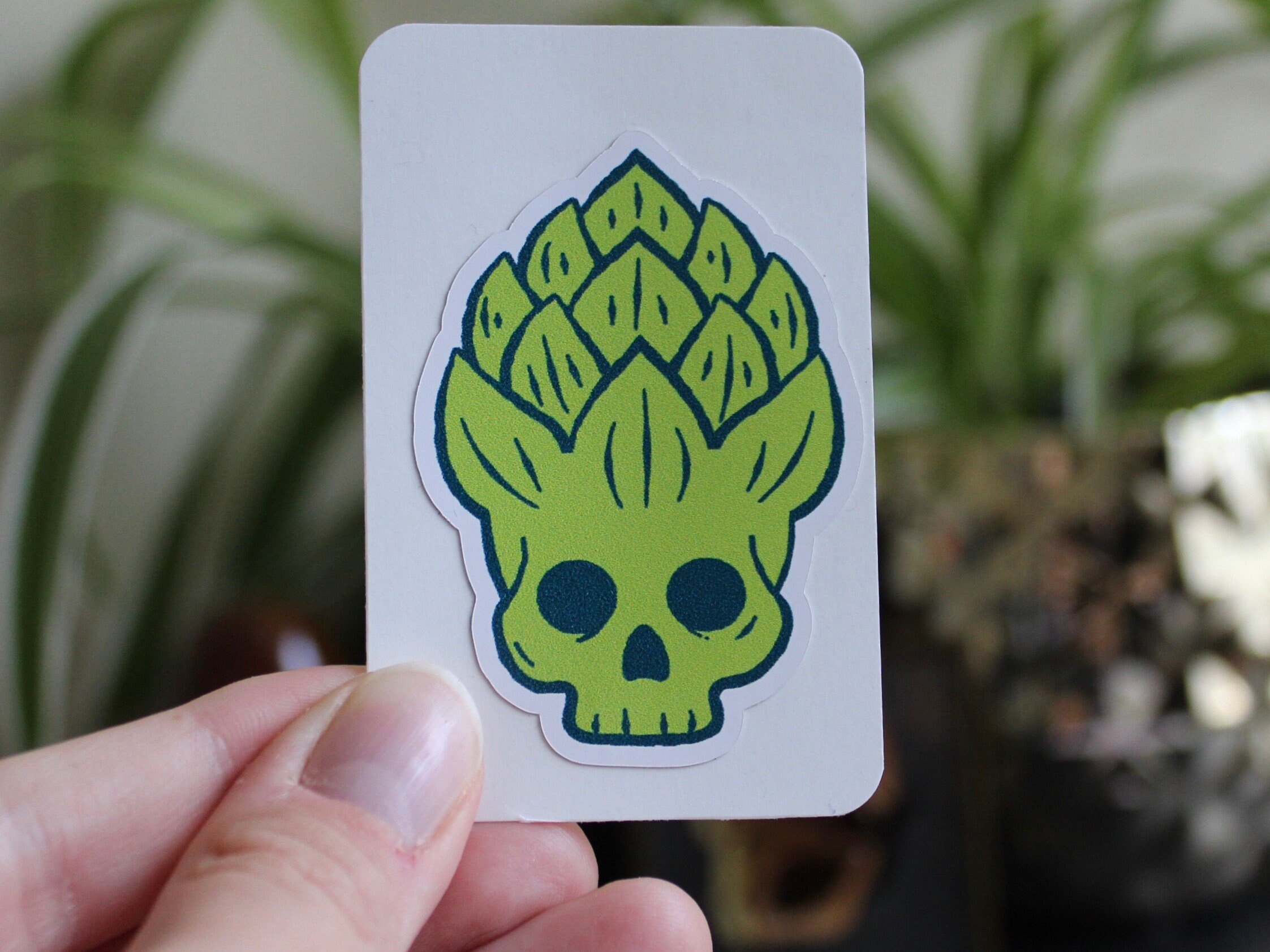 Sick Hops Skull Vinyl Sticker - Etsy