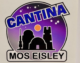 Mos Eisley Spaceport & Cantina Sticker Outdoor Vinyl Decal the Gateway ...