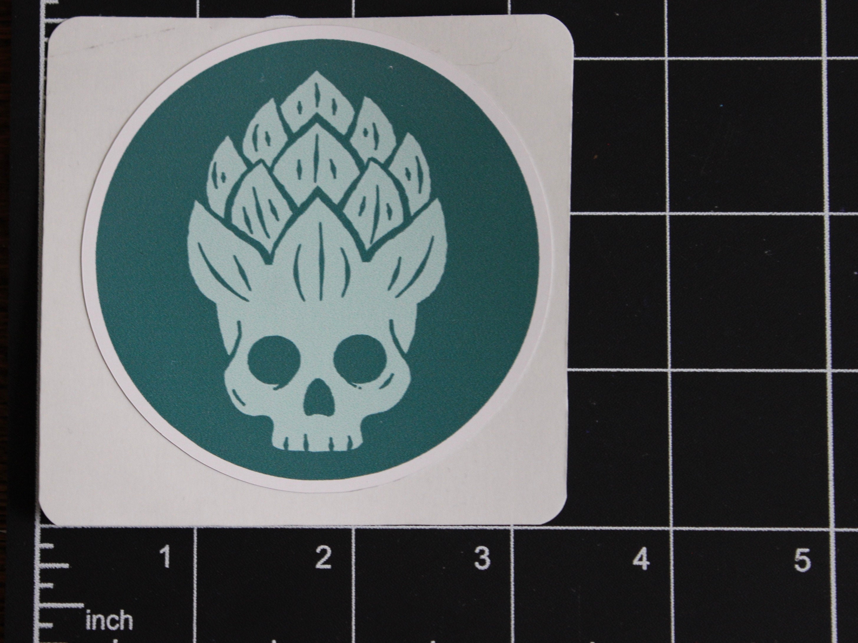 Sick Hops Skull Vinyl Sticker - Etsy