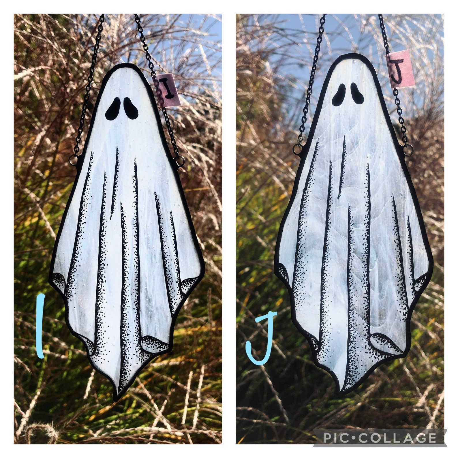 Classic Ghost Sun Catcher - Etsy
