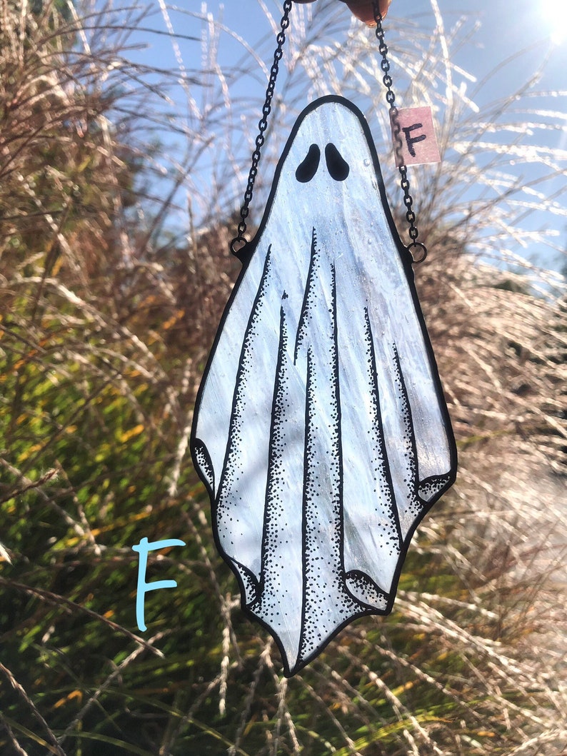 Classic Ghost Sun Catcher - Etsy