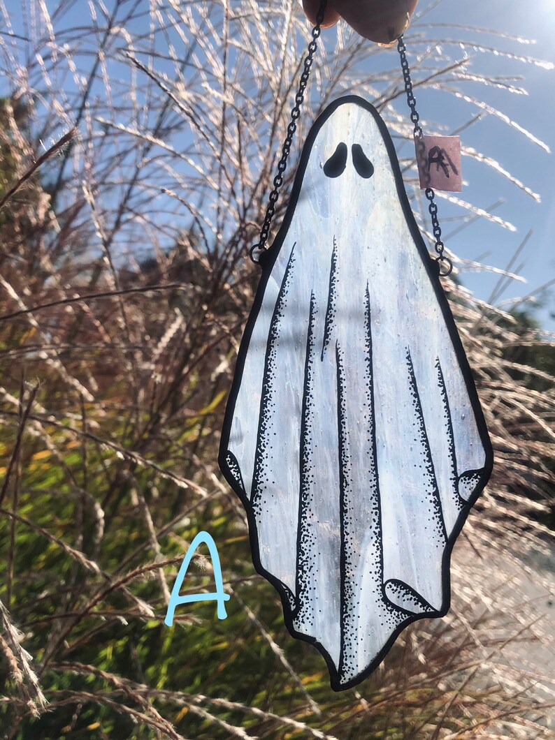 Classic Ghost Sun Catcher - Etsy
