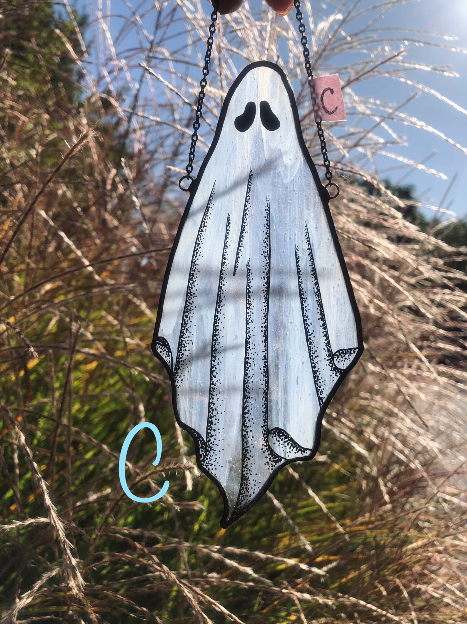 Classic Ghost Sun Catcher - Etsy