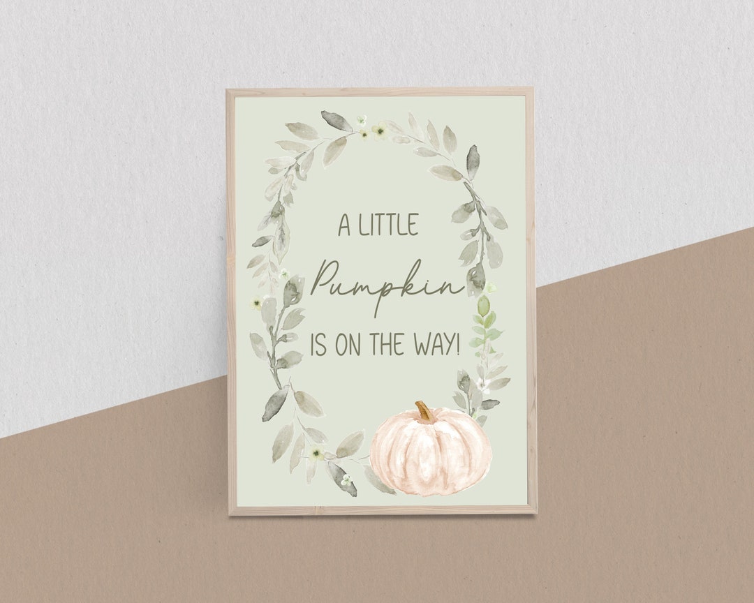 Boho Fall Baby Shower a Little Pumpkin is on the Way Printable Party ...