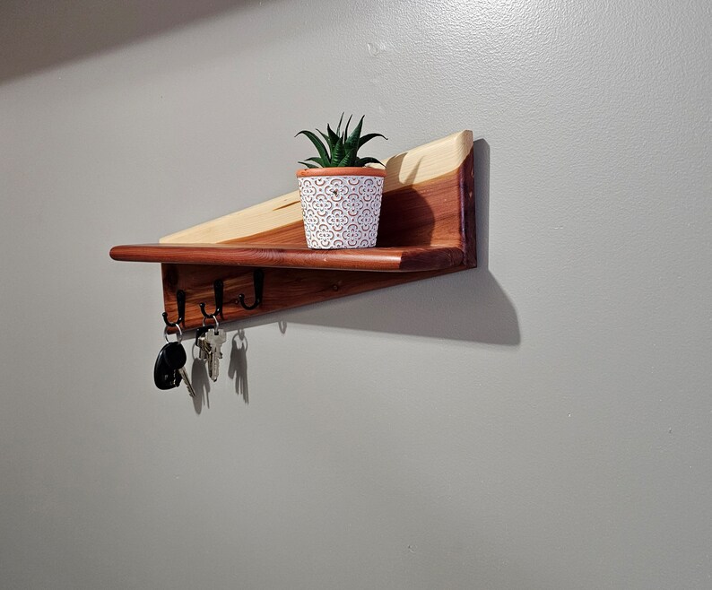 Key Rack/entryway Shelf/key Hanger/cedar Shelf - Etsy