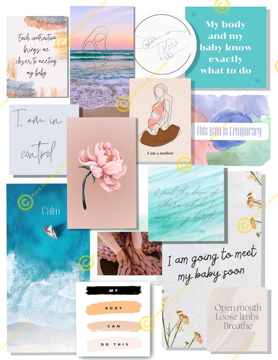 Labor and Delivery Vision Board | Etsy