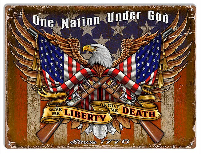 One Nation Under God Metal Art by Steve Mcdonald 12x16 RVG3126M - Etsy