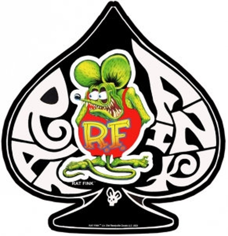 Rat Fink Spade Laser Cut Out Metal Sign 14.5"x15" - Etsy