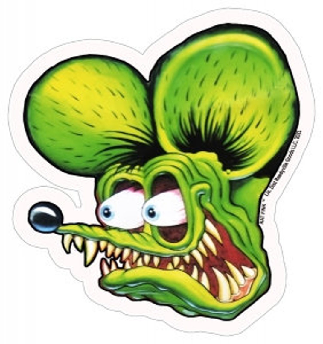 Rat Fink Head Cut Out Metal Sign by Ed Big Daddy Roth 15x16 - Etsy