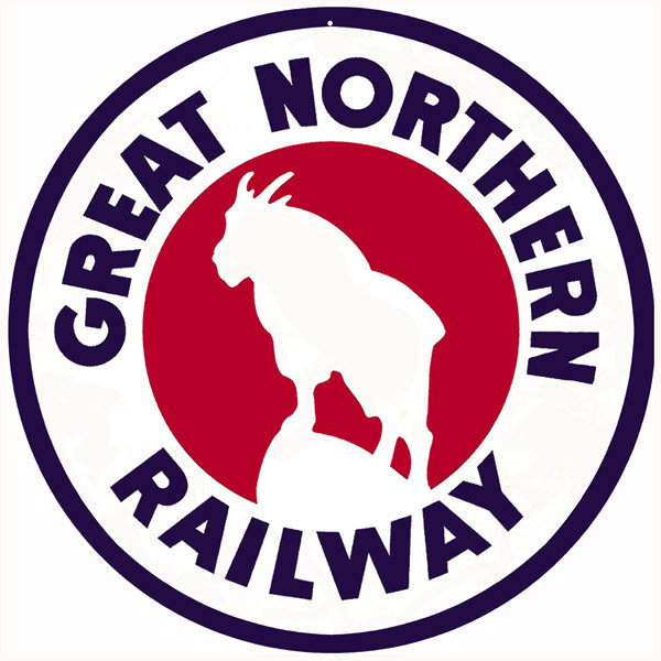 Great Northern Railway Reproduction Metal Sign 14" Round - Etsy