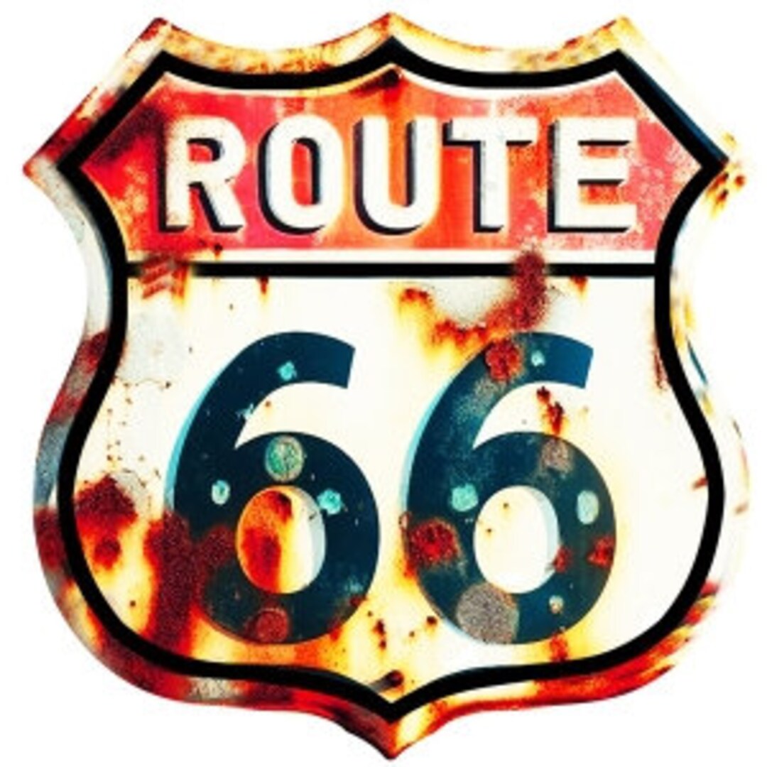 Route 66 Rusted Look Reproduction 15x15 Metal Sign - Etsy