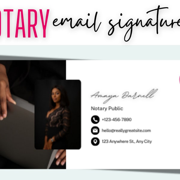 Notary Email Signature - Etsy