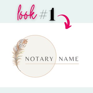 Customizable Canva Notary Logo Includes 3 Designs | Notary Business ...