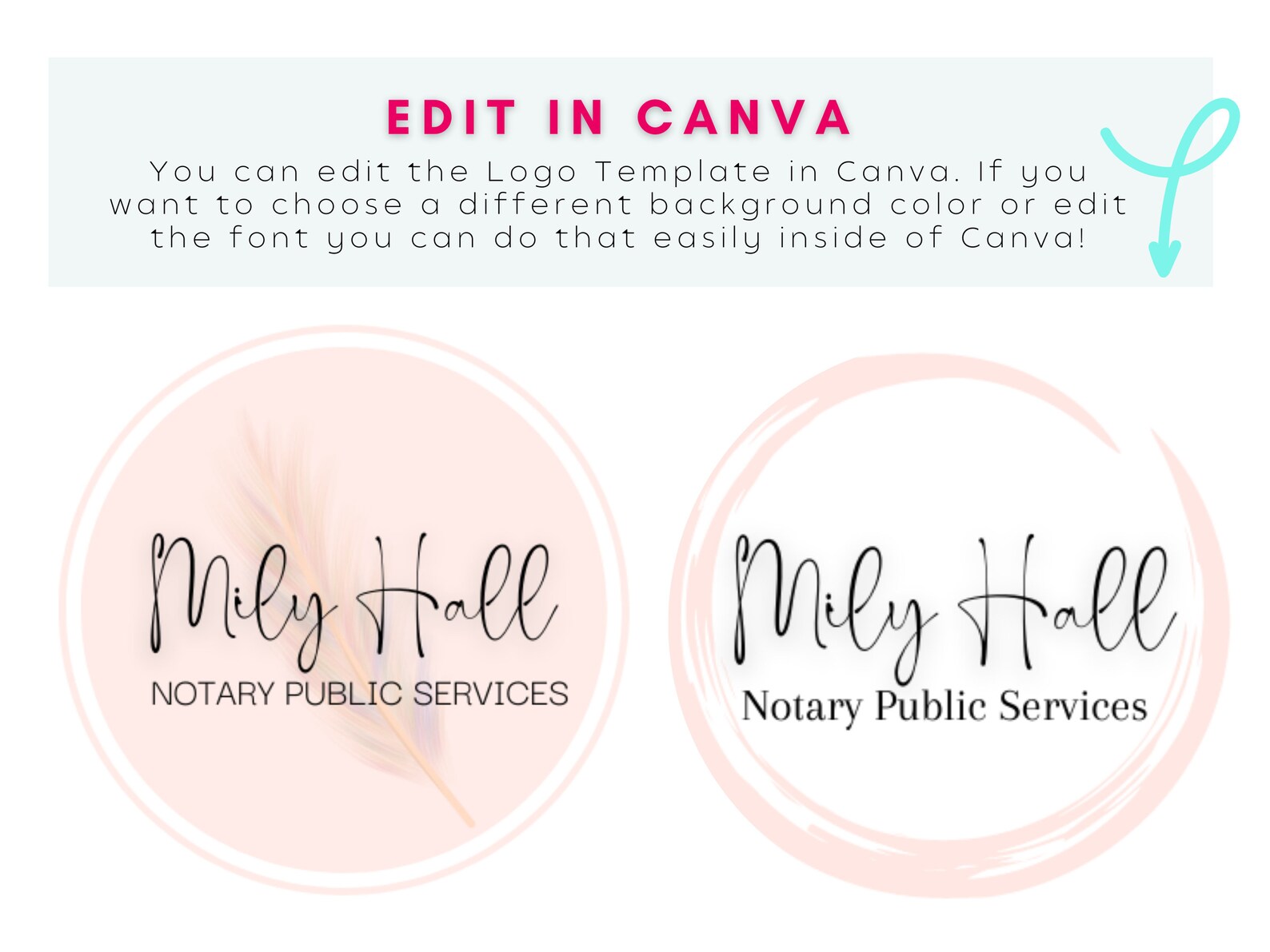 Customizable Notary Logo Design Includes All Three Designs Notary ...