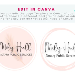 Customizable Notary Logo Design Includes All Three Designs | Notary ...