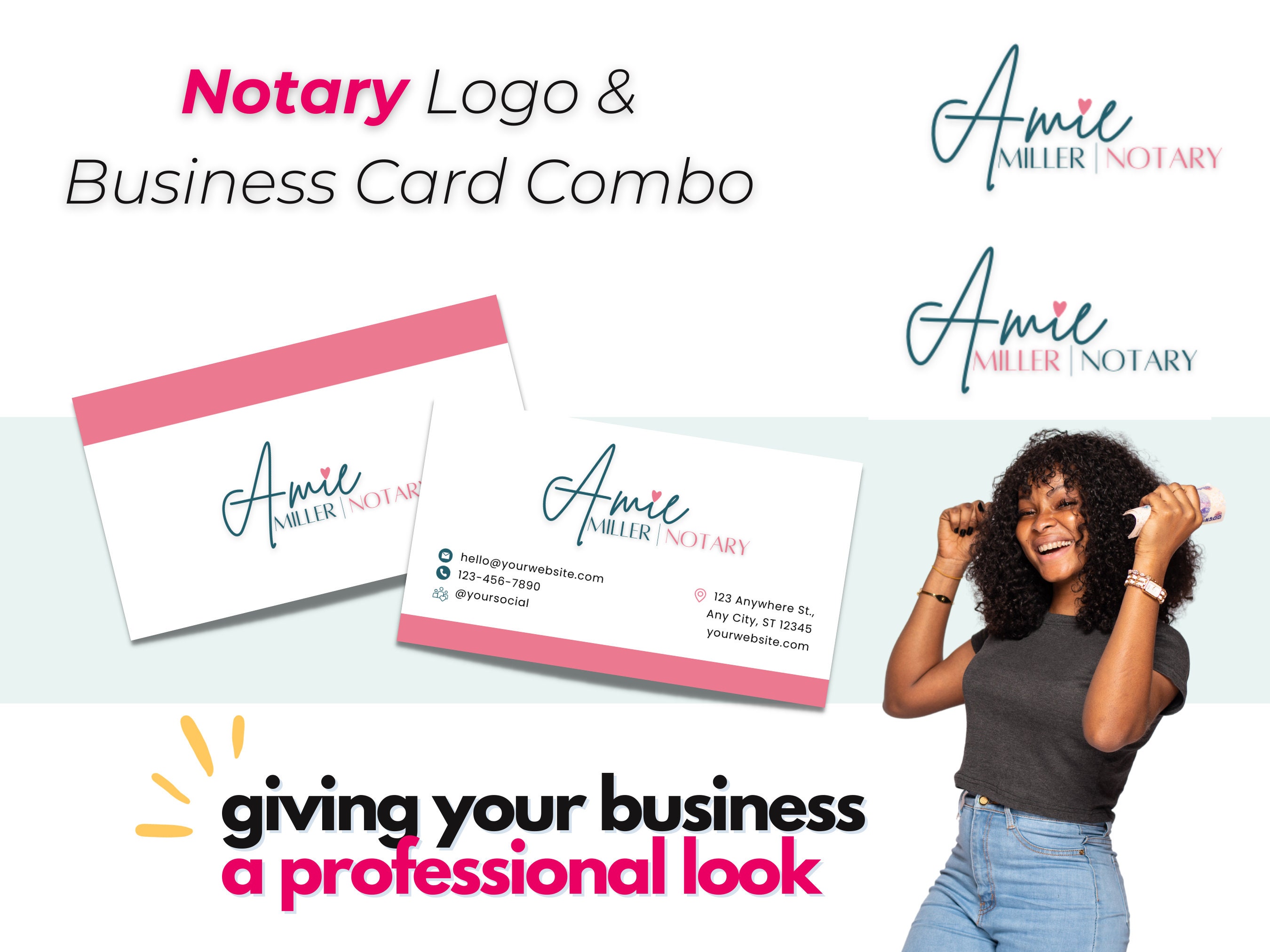 Notary Business Card Template Notary Notary Public Notary Signing Agent ...