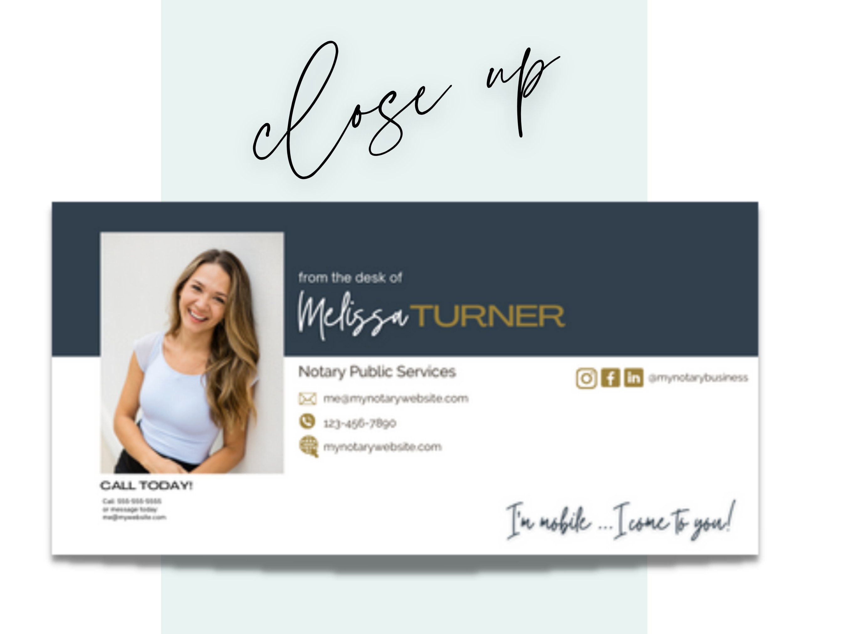 Notary Digital Email Signature Notary Notary Public - Etsy