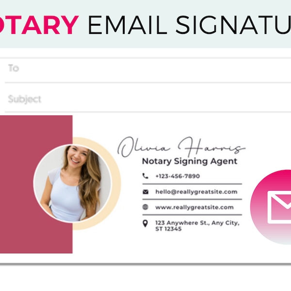 Notary Email Signature - Etsy