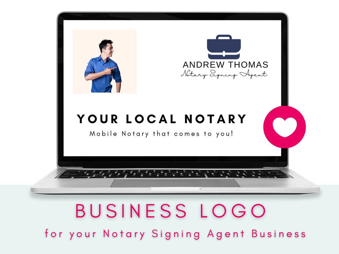 Notary Business Logo Editable Notary Logo Notary Notary - Etsy