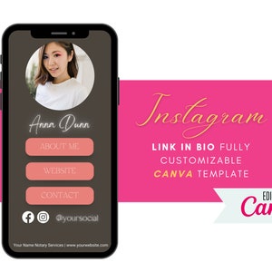 Notary Link in Bio Template Notary Notary Public Notary Signing Agent ...