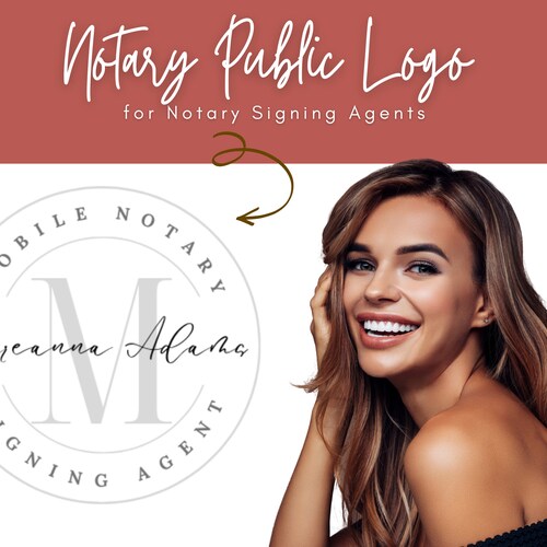 Logo Design for Notary Notary Business Card Notary - Etsy