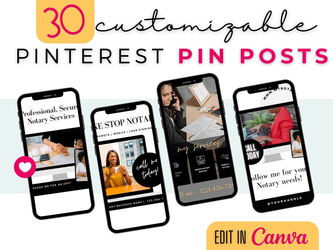 30 Customizable Notary Pinterest Pins | Notary Public | Notary ...