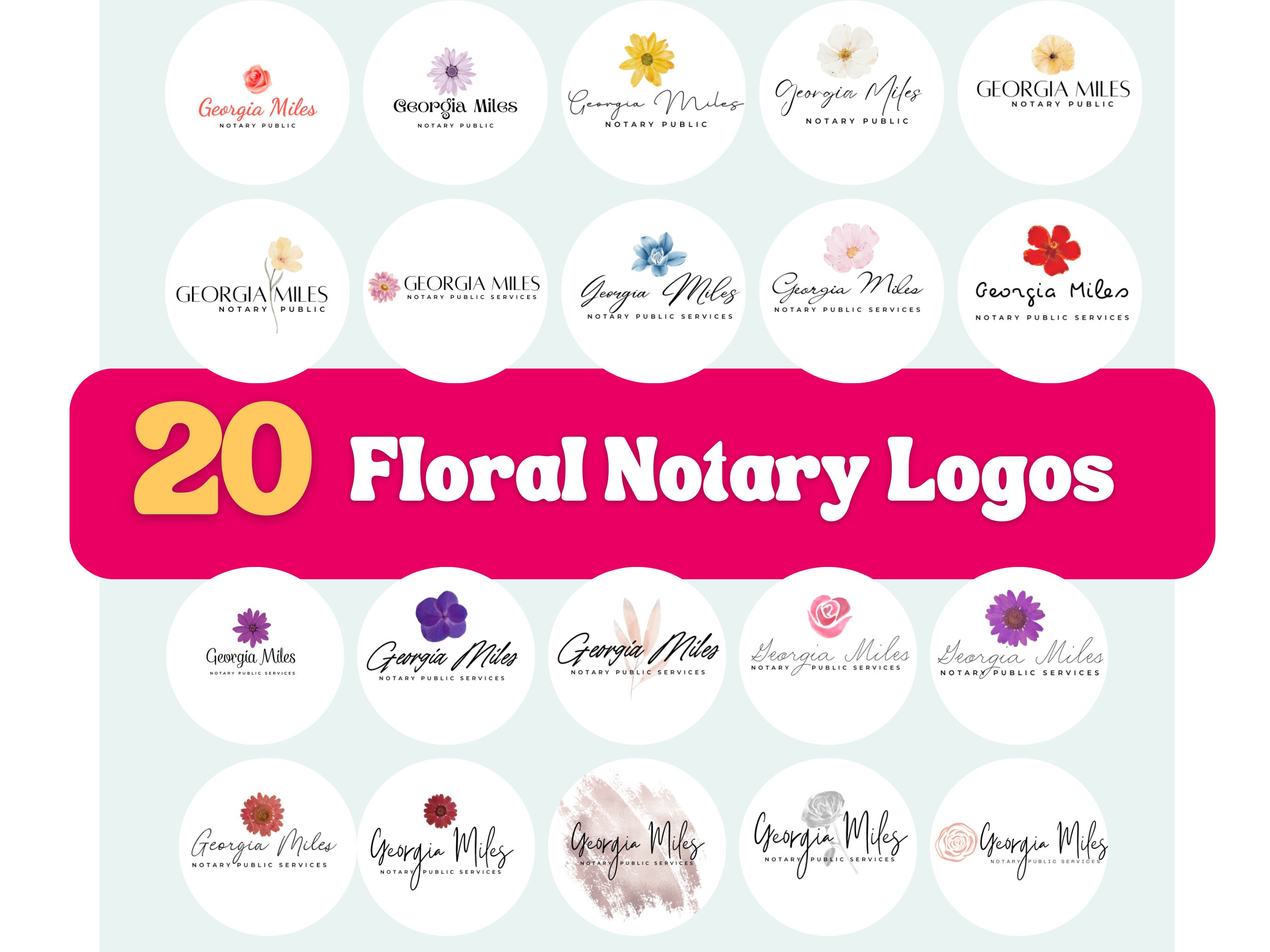 Notary 20 Logo Bundle Notary Public Logos Notary Notary - Etsy