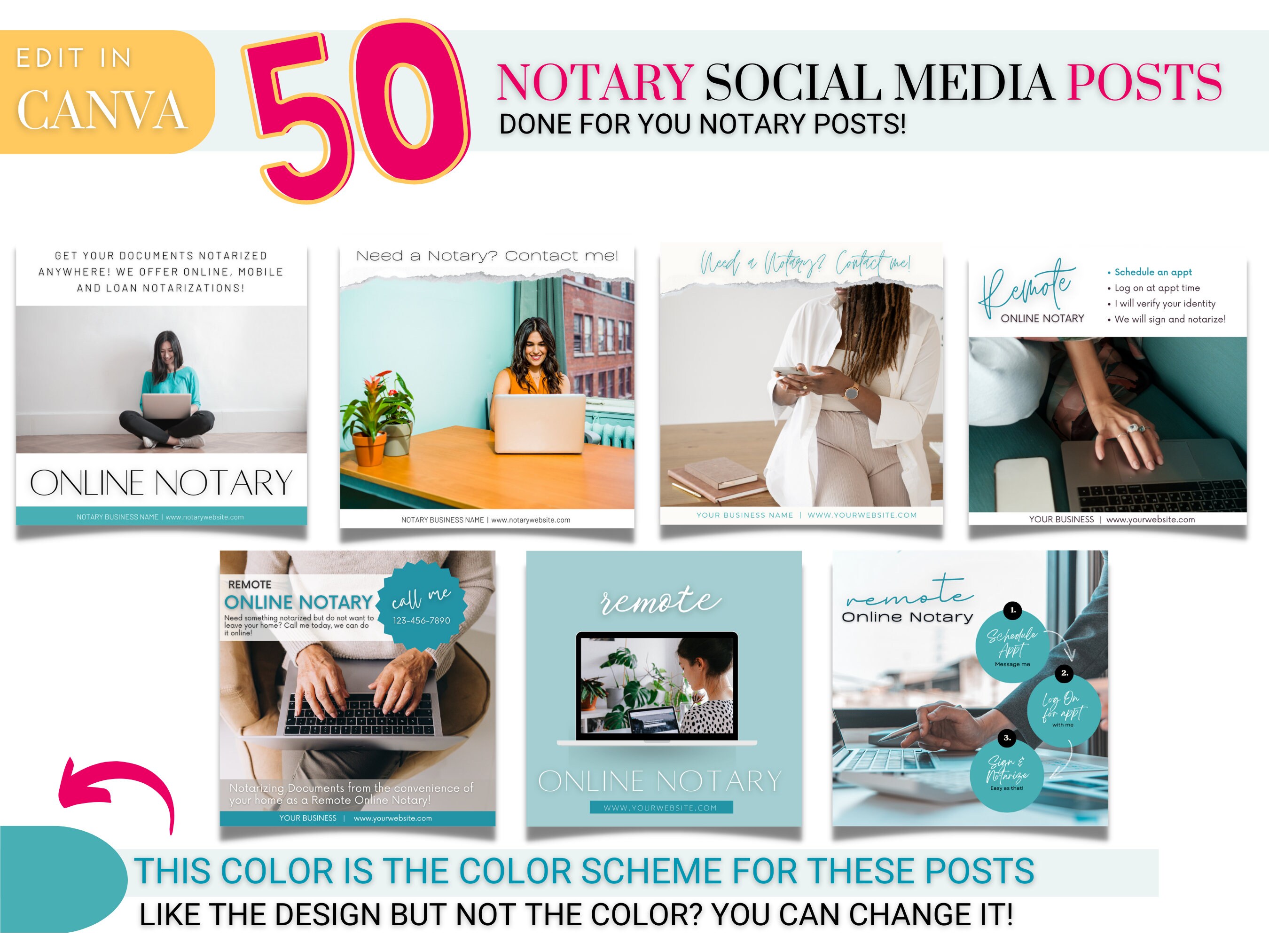 50 Notary Social Media Posts Social Media Posts for Notary Signing ...