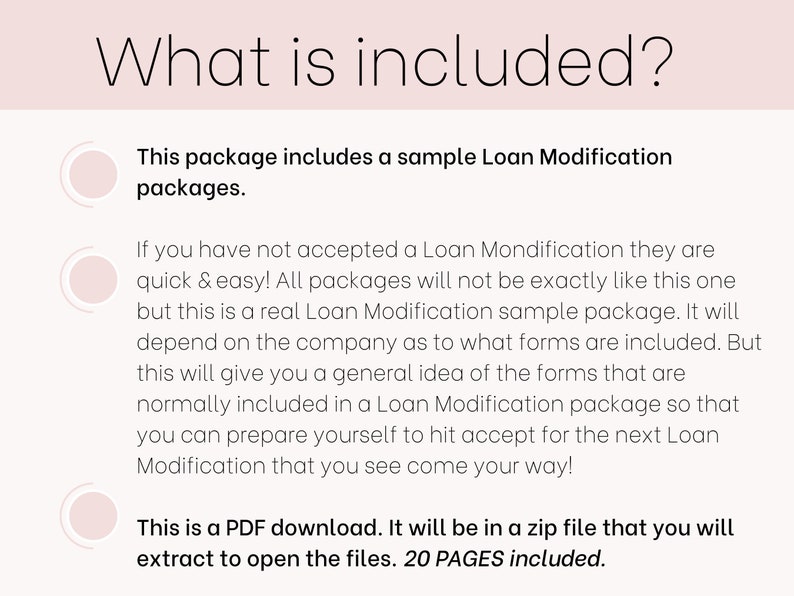 Loan Modification Sample Documents Notary Business Card - Etsy