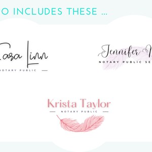 25 Notary Logo Bundle | Notary Public Logos | Notary | Notary Signing ...