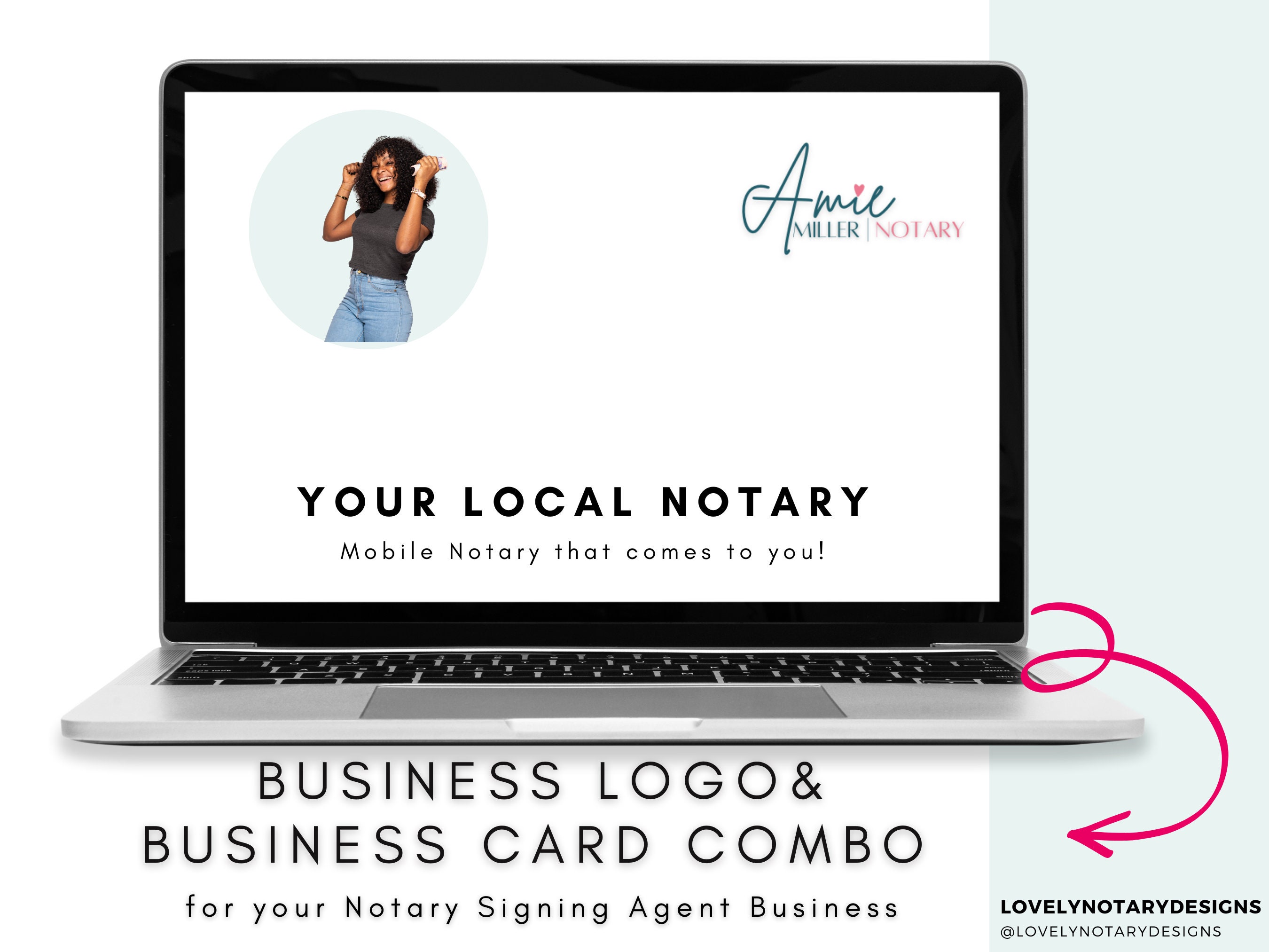 Notary Business Card Template Notary Notary Public Notary Signing Agent ...