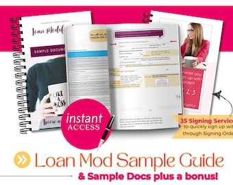 Loan Modification Sample Documents Notary Notary Signing Agent - Etsy