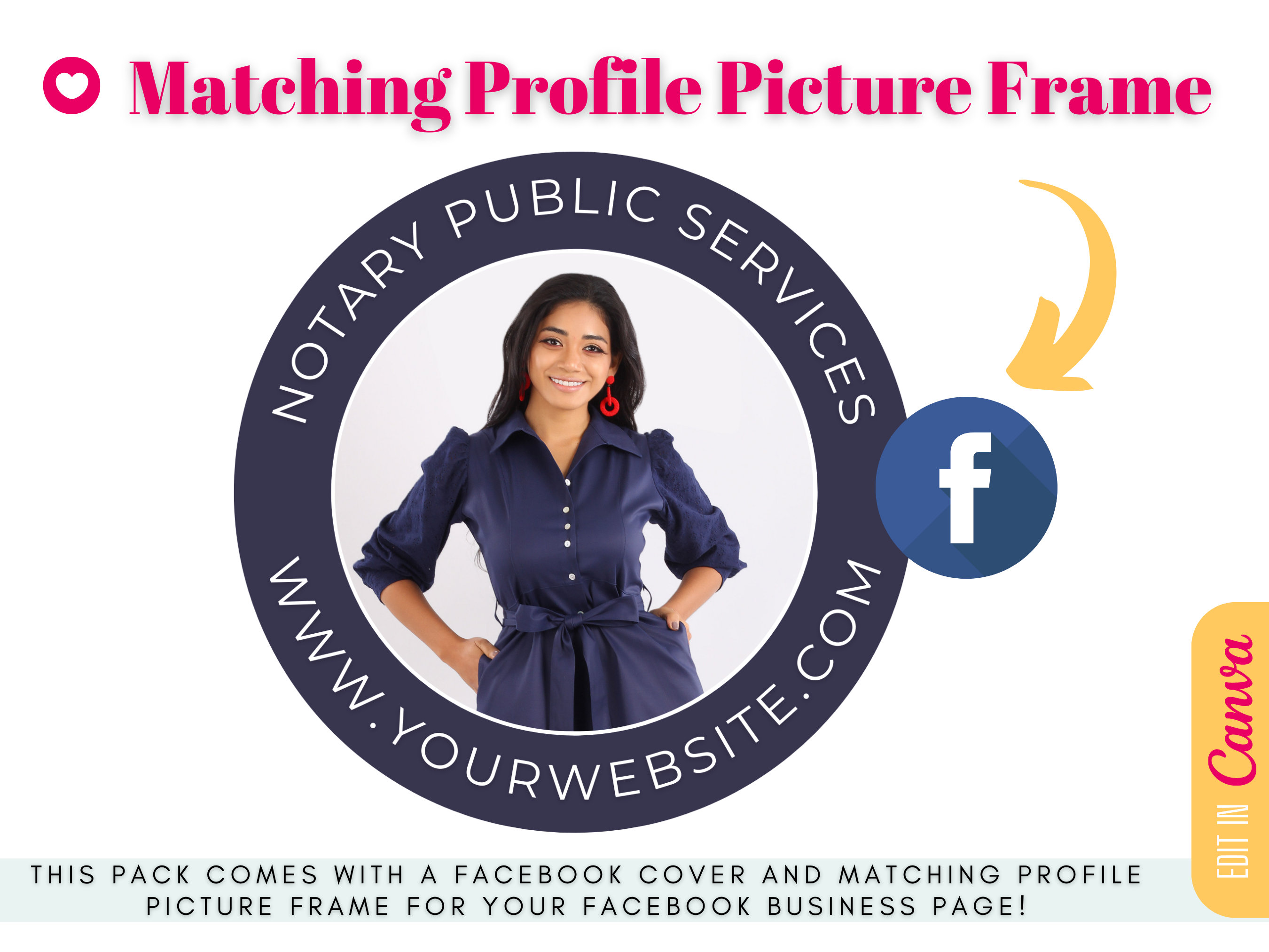 Editable Notary Facebook Business Page Cover and Matching Profile ...