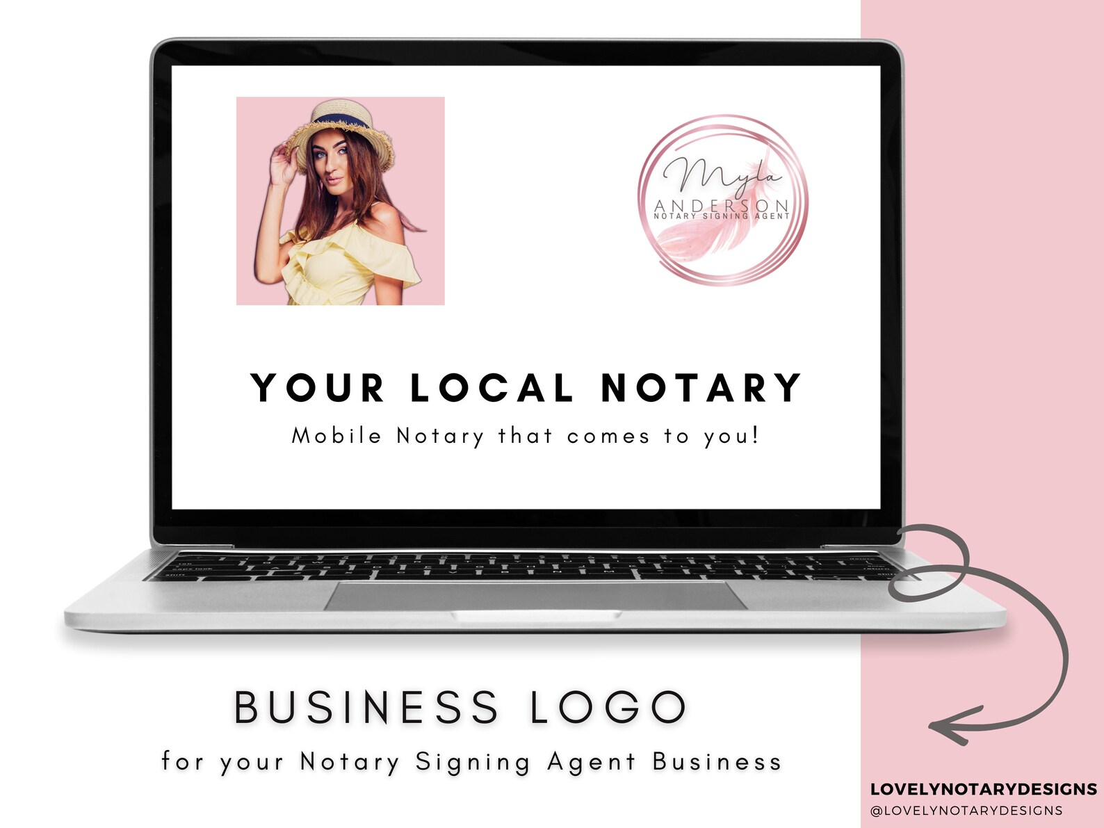Logo Design for Notary Notary Business Card Notary - Etsy