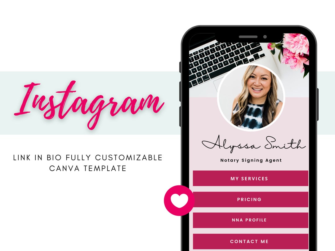 Notary Link in Bio Template Notary Notary Public Notary Signing Agent ...