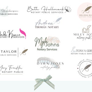 Notary Logo Bundle of 20 | Logo Bundle | Notary Logos | Notary Business ...