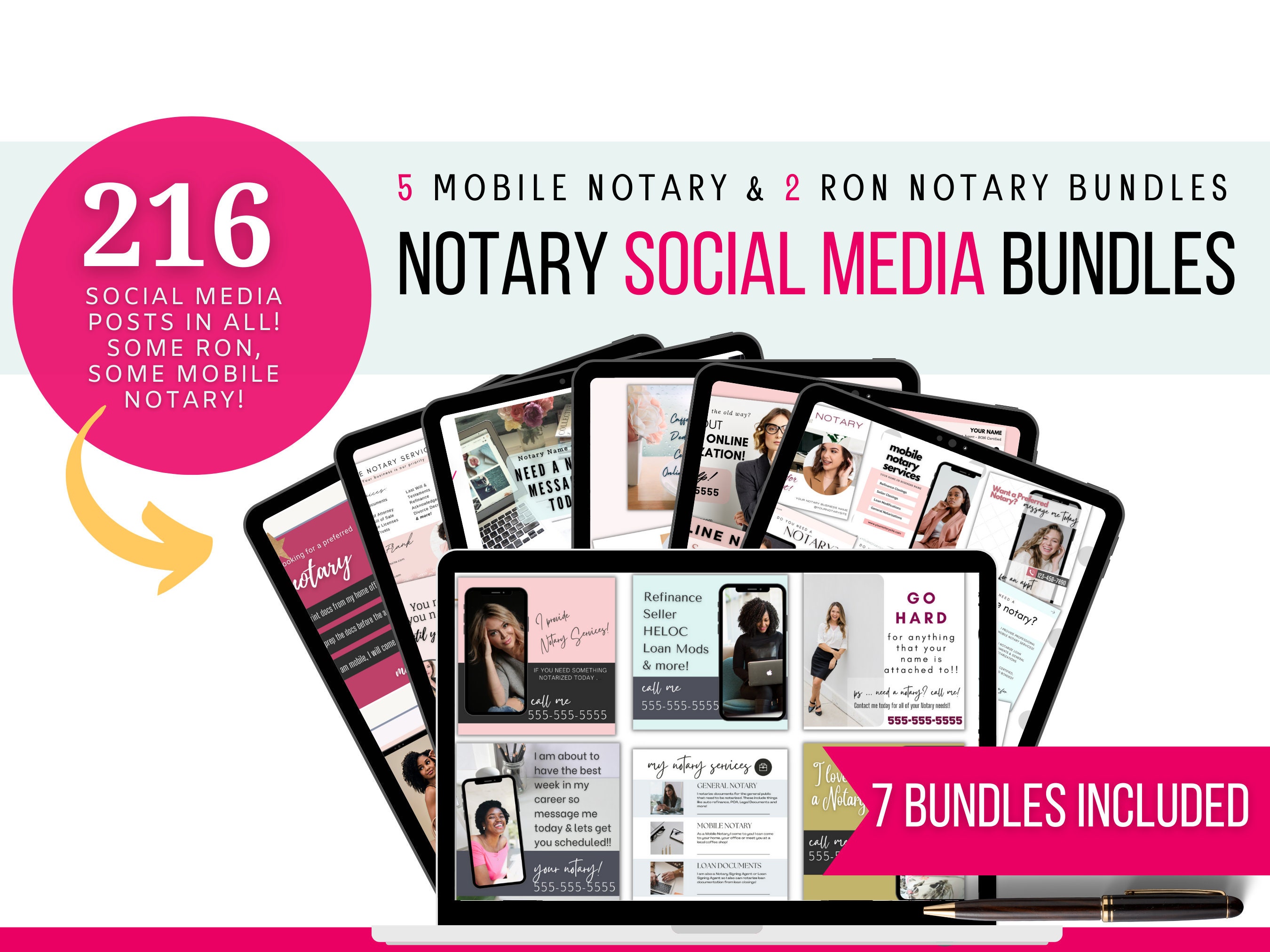 Social Media Posts for Notary Signing Agents Instagram and Facebook ...