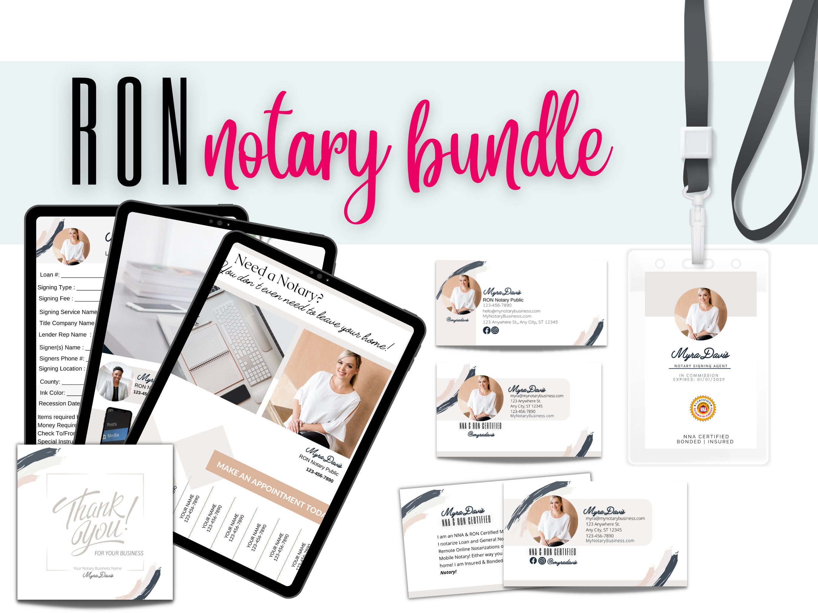 RON Notary Bundle Remote Online Notarization Marketing - Etsy